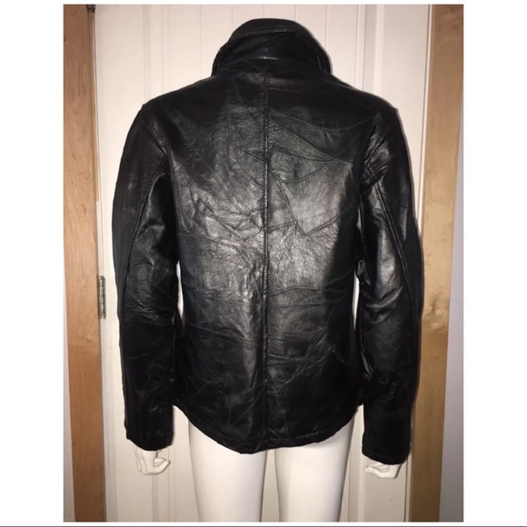 M Collection | Jackets & Coats | M Collection Motorcycle Leather Stitch ...